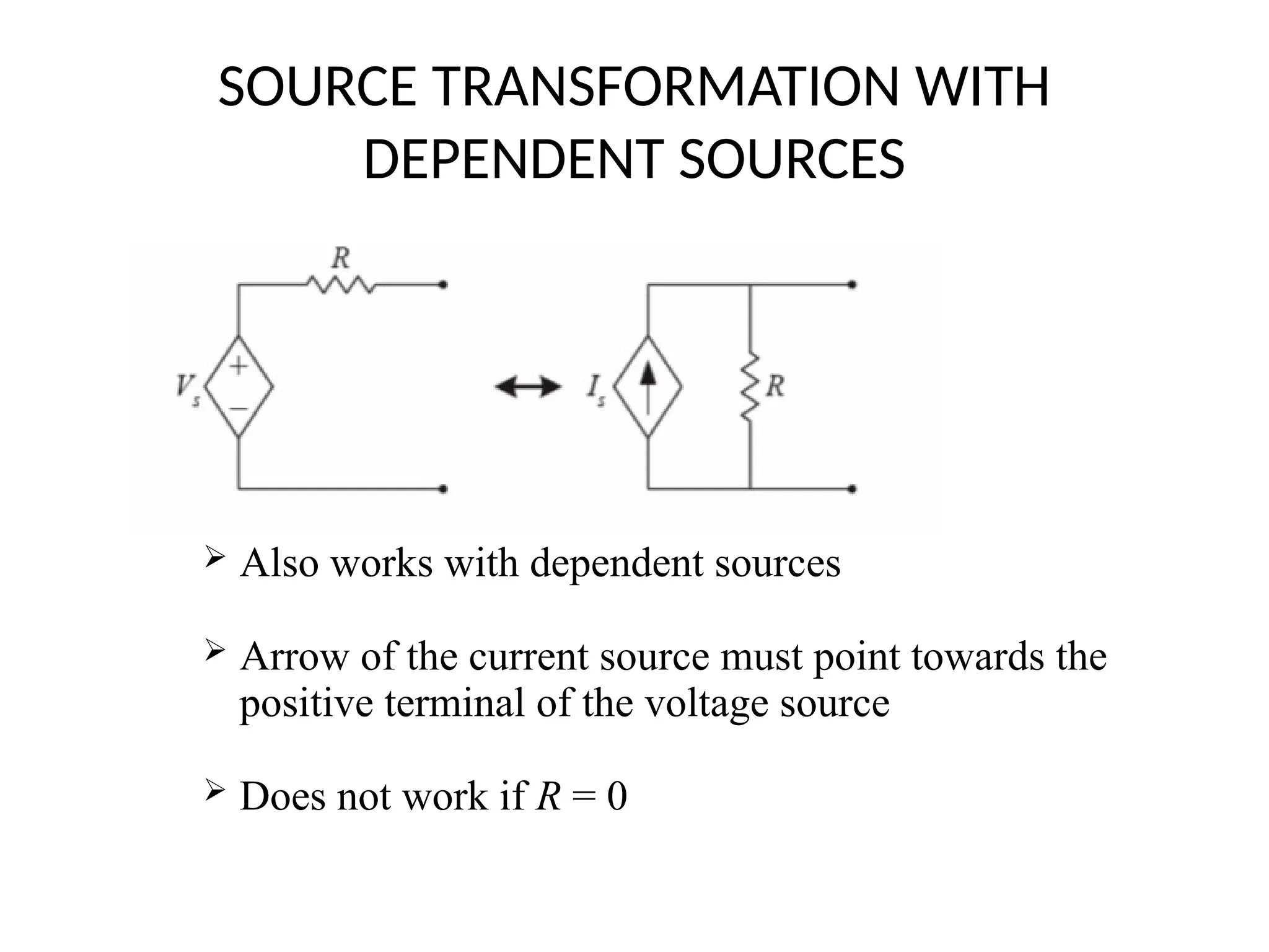 Class 4 Source Transformation Mesh Analysis With Ac Circuitspptx