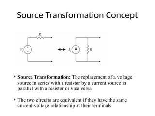 Class 4- source transformation, mesh analysis with ac circuits.pptx