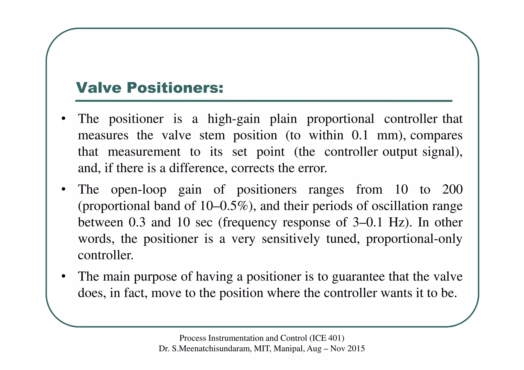 Class 42 control valves - valve positioners, cavitation and flashing | PDF