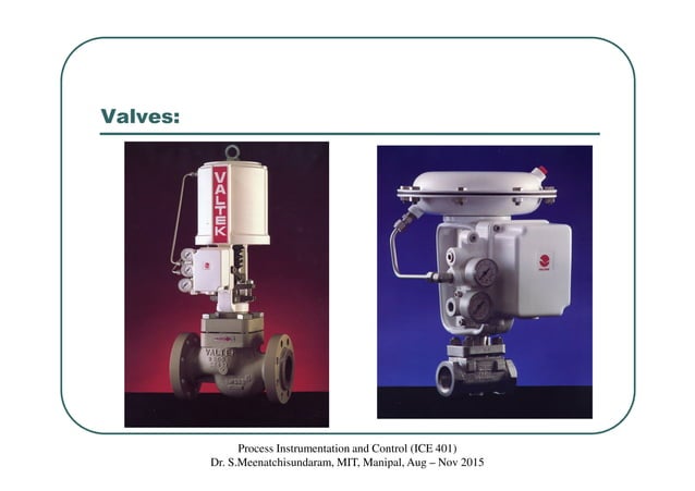 Class 42 control valves - valve positioners, cavitation and flashing ...