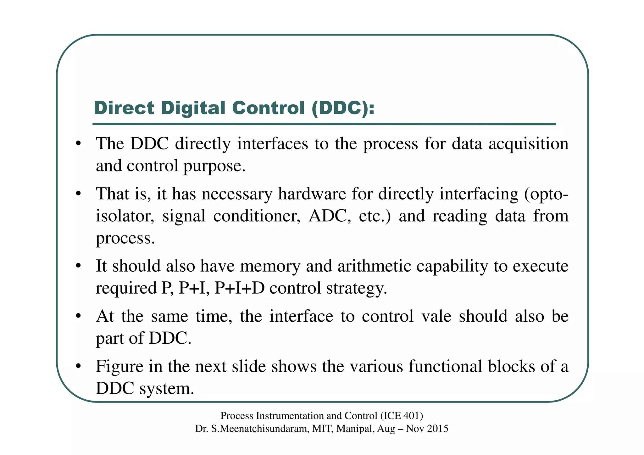 Class 43 direct digital and supervisory control | PDF
