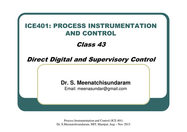 Class 43 direct digital and supervisory control | PDF | Computer Software and Applications ...