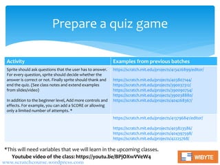 Class 4 activity | PPT