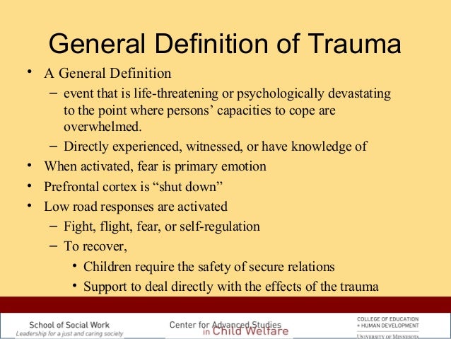 Resilience & Adult Attachment in Cases of Child Trauma