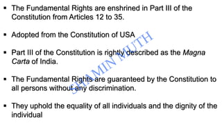 Fundamental rights - MCN202 (Module 2) | PPT