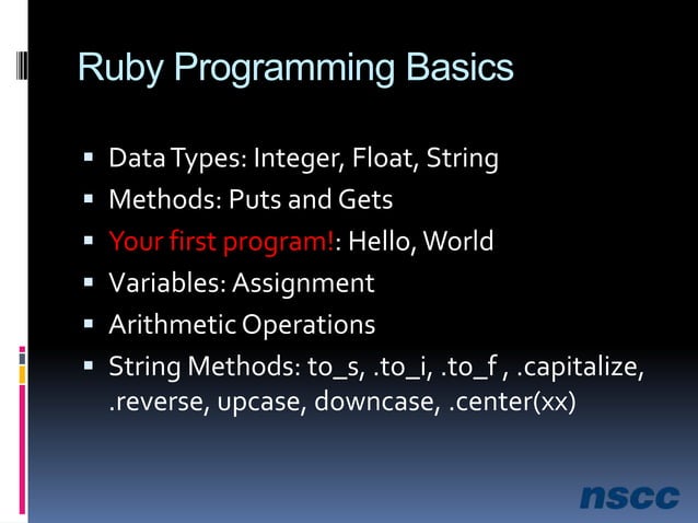 Class 4 IPO and Intro to Ruby | PPTX | Programming Languages | Computing