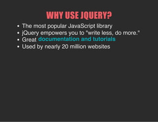 GDI Seattle - Intro to JavaScript Class 4 | PPT