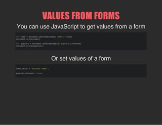 GDI Seattle - Intro to JavaScript Class 4 | PPT