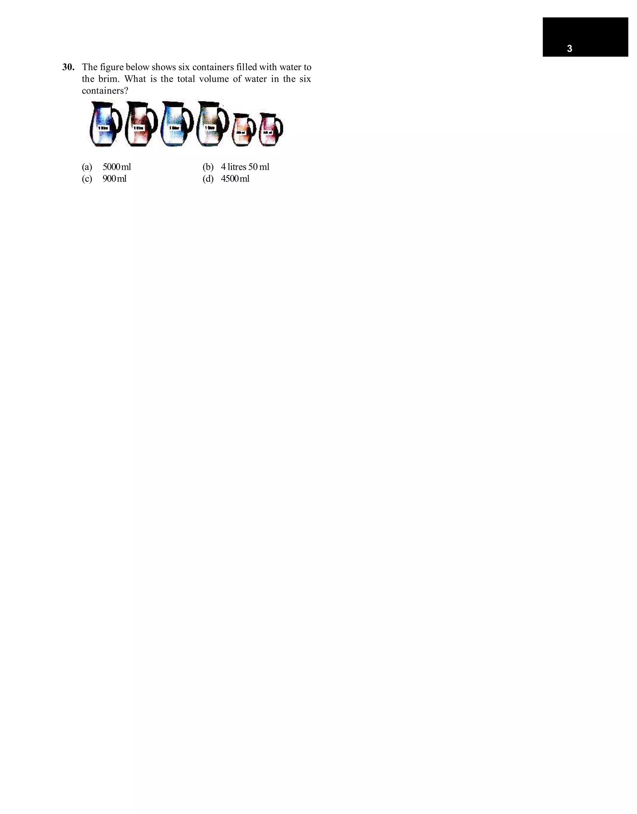 Class 4 logical reasoning | PDF