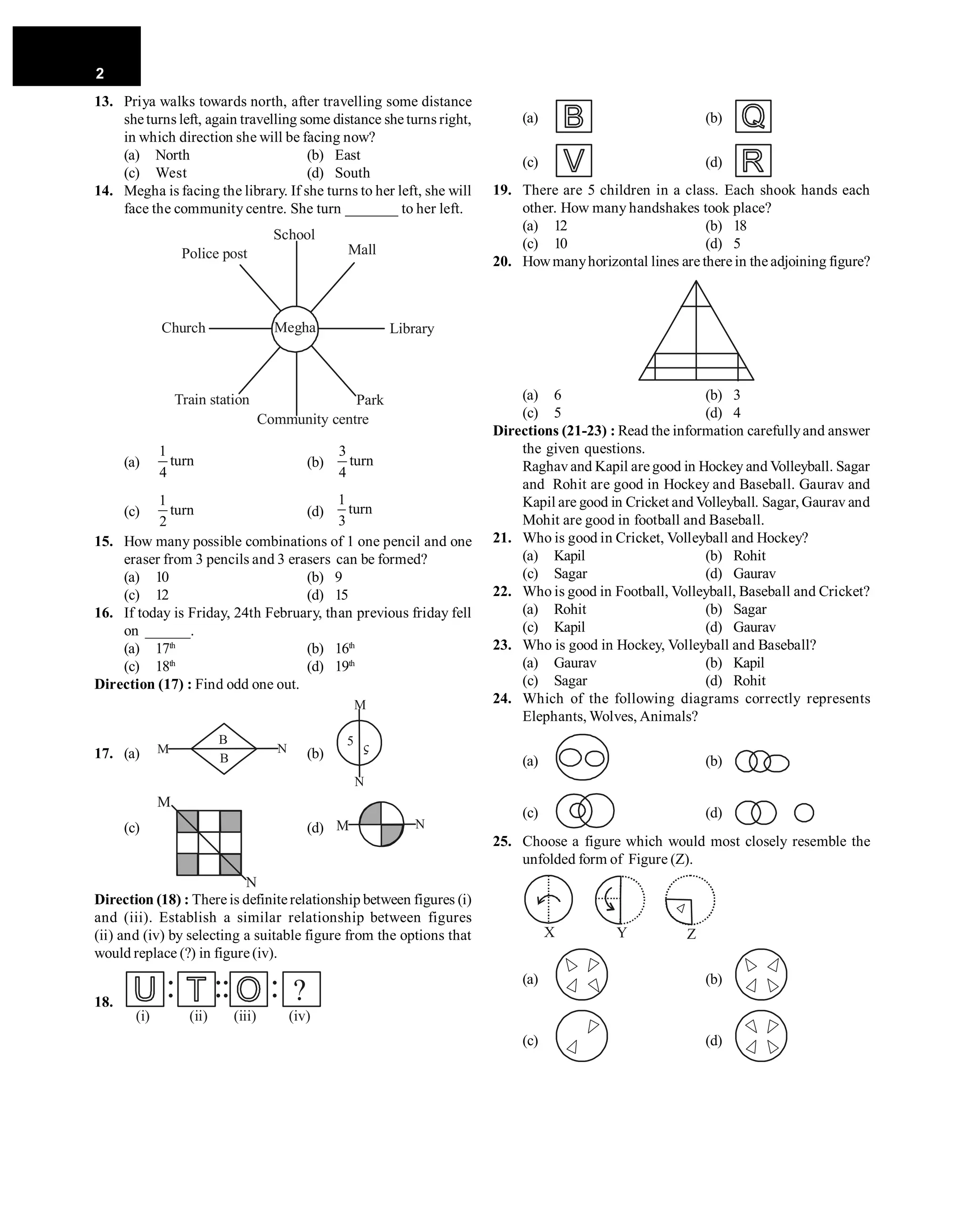 Class 4 logical reasoning | PDF