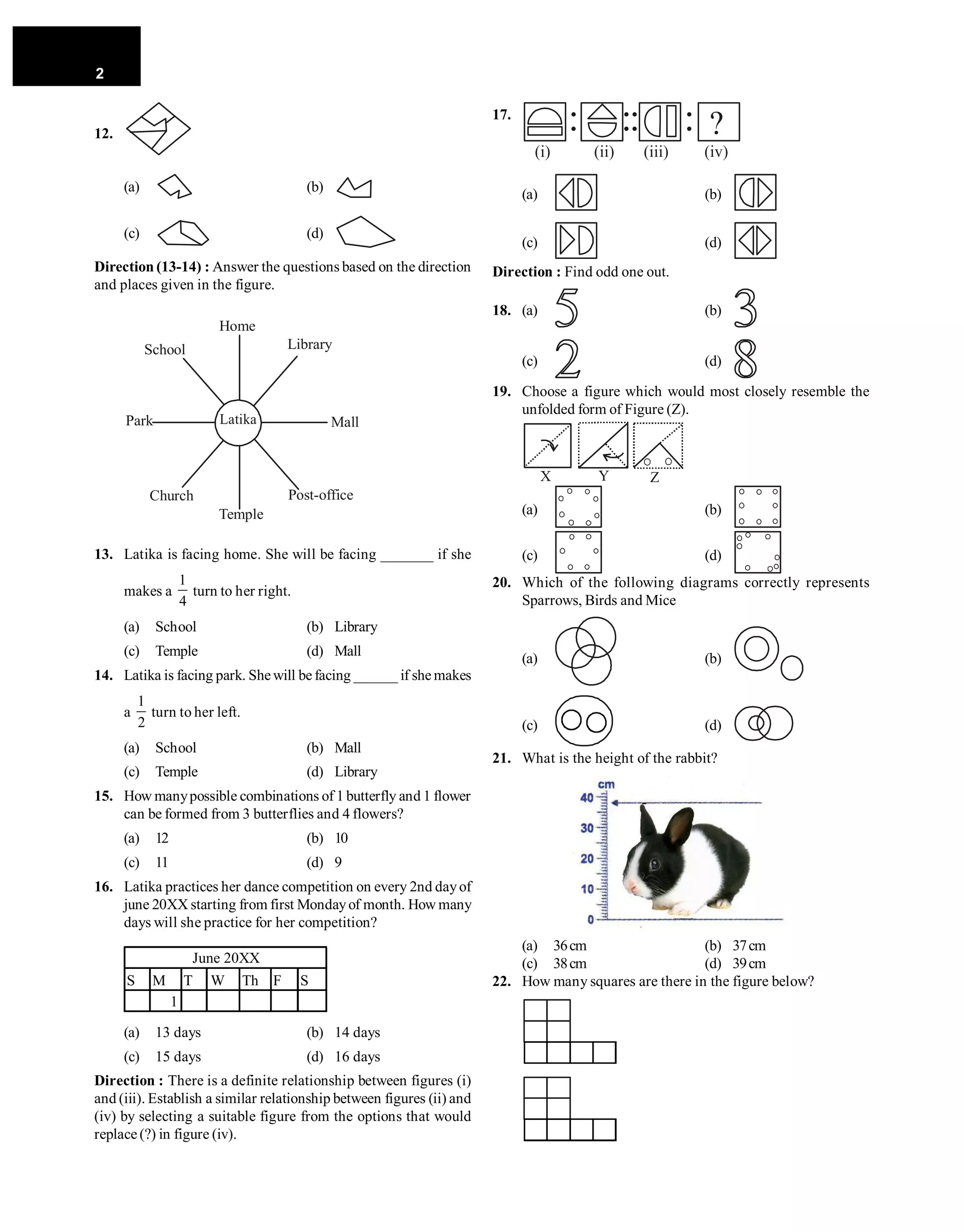 Class 4 logical reasoning | PDF