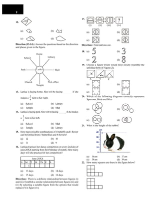 Class 4 logical reasoning | PDF