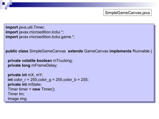 Mobile Game and Application with J2ME | PPT