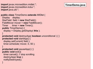 Mobile Game and Application with J2ME | PPT
