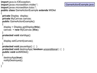 Mobile Game and Application with J2ME | PPT