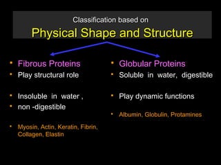 Class 4 protein clssification nutrition chemical | PPT