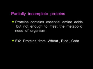 Class 4 protein clssification nutrition chemical | PPT