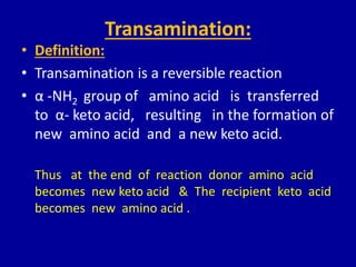 Class 4 reactions of amino acid metabolism | PPTX