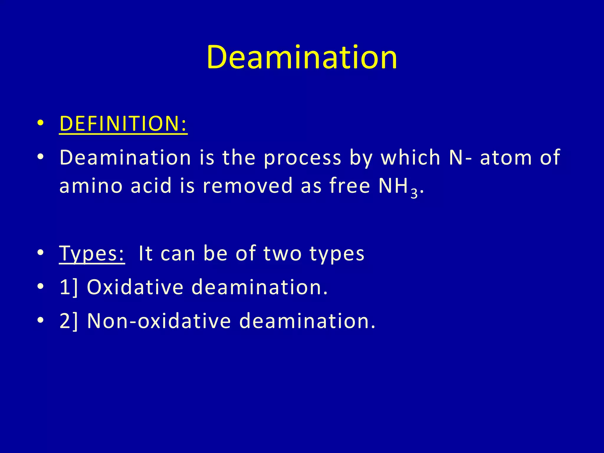 General Reactions involved in amino acid metabolism | PPTX
