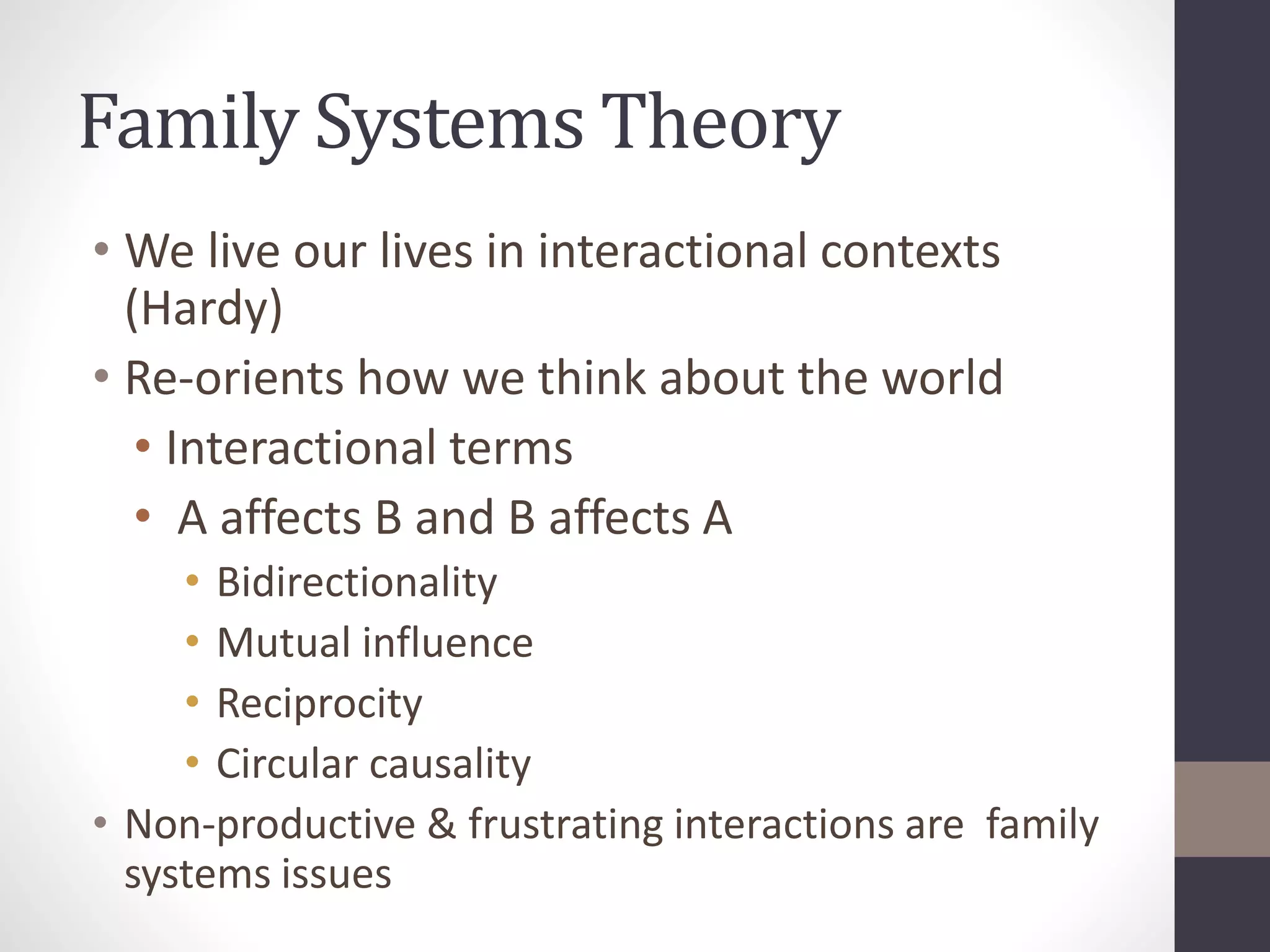 General Family Systems Theory & Structural Family Therapy | PPTX