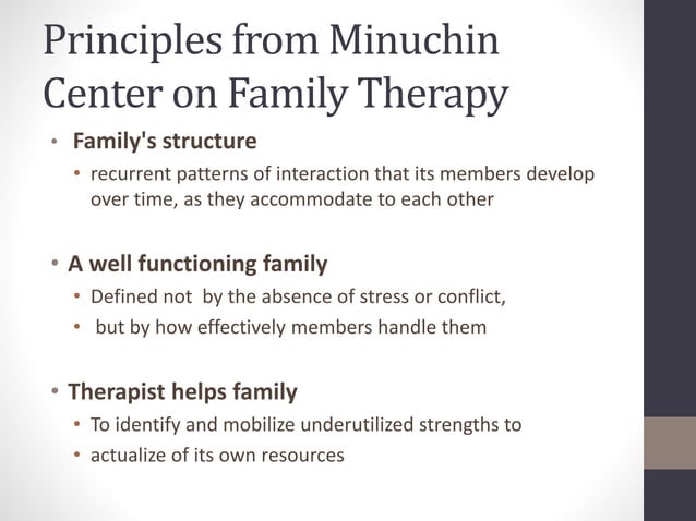 General Family Systems Theory & Structural Family Therapy | PPTX