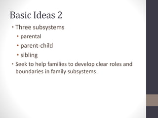General Family Systems Theory & Structural Family Therapy | PPTX