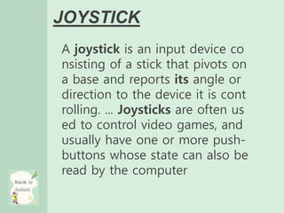 Input and output devices | PPT