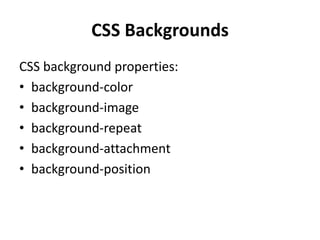 CSS tutorial chapter 1 | PPT