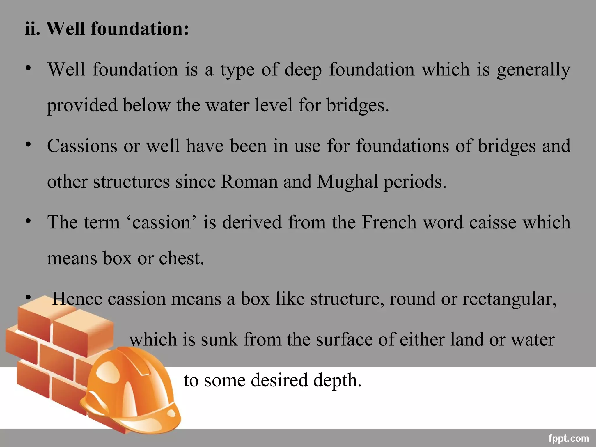 Foundation and its types and detailed explanation | PPT