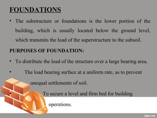 Foundation and its types and detailed explanation | PPT