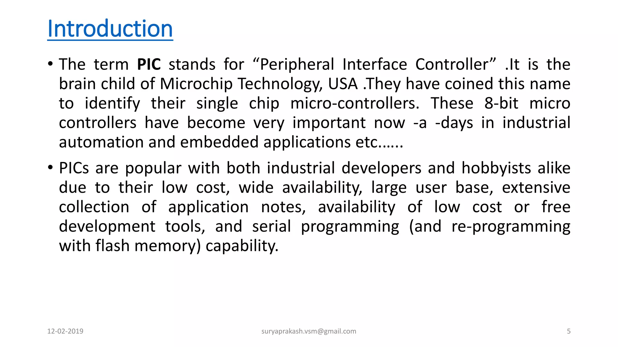 Class 5 an 8 bit embedded platform | PPT