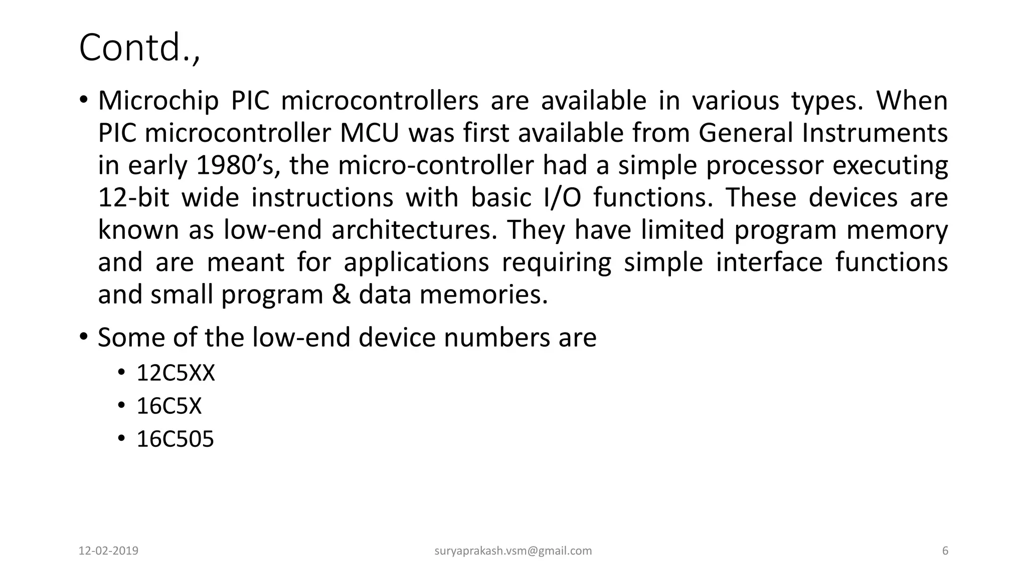 Class 5 an 8 bit embedded platform | PPTX