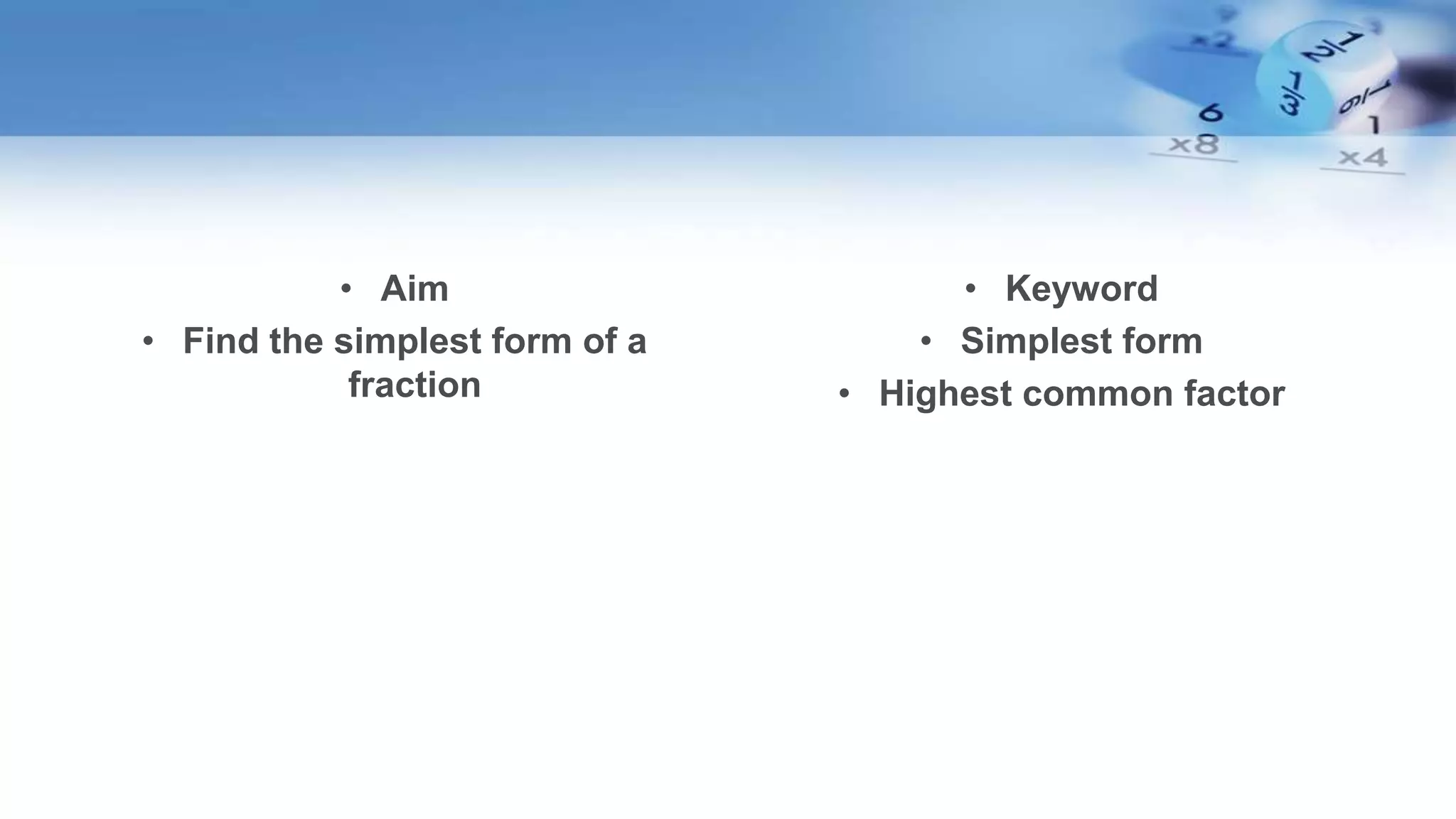 Class 5-Fraction-Simplest Form | PPTX