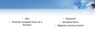 Class 5-Fraction-Simplest Form | PPTX