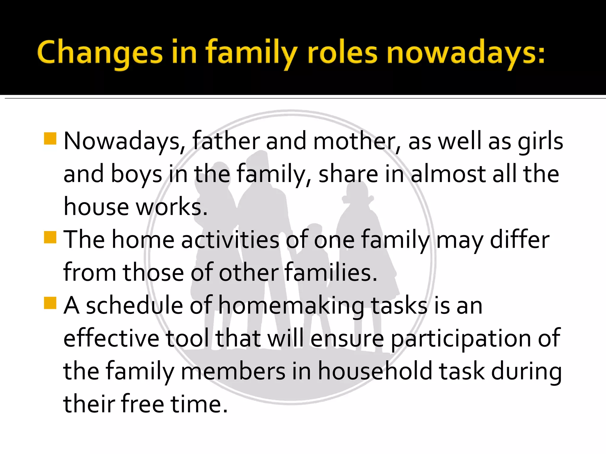 Family Members: Roles and responsibilities | PPT