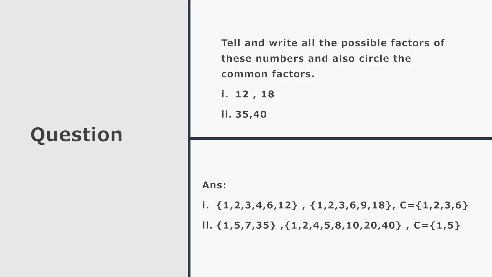 Factors And Multiples | PPTX