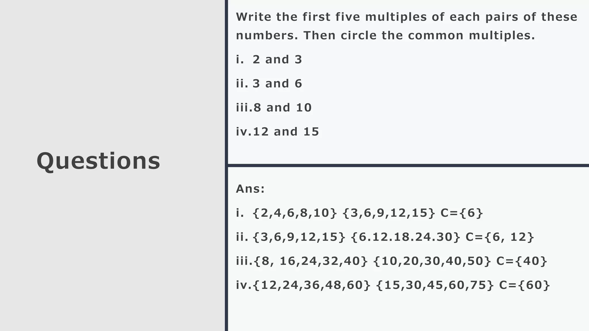 Factors And Multiples | PPTX