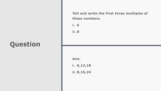 Factors And Multiples | PPTX