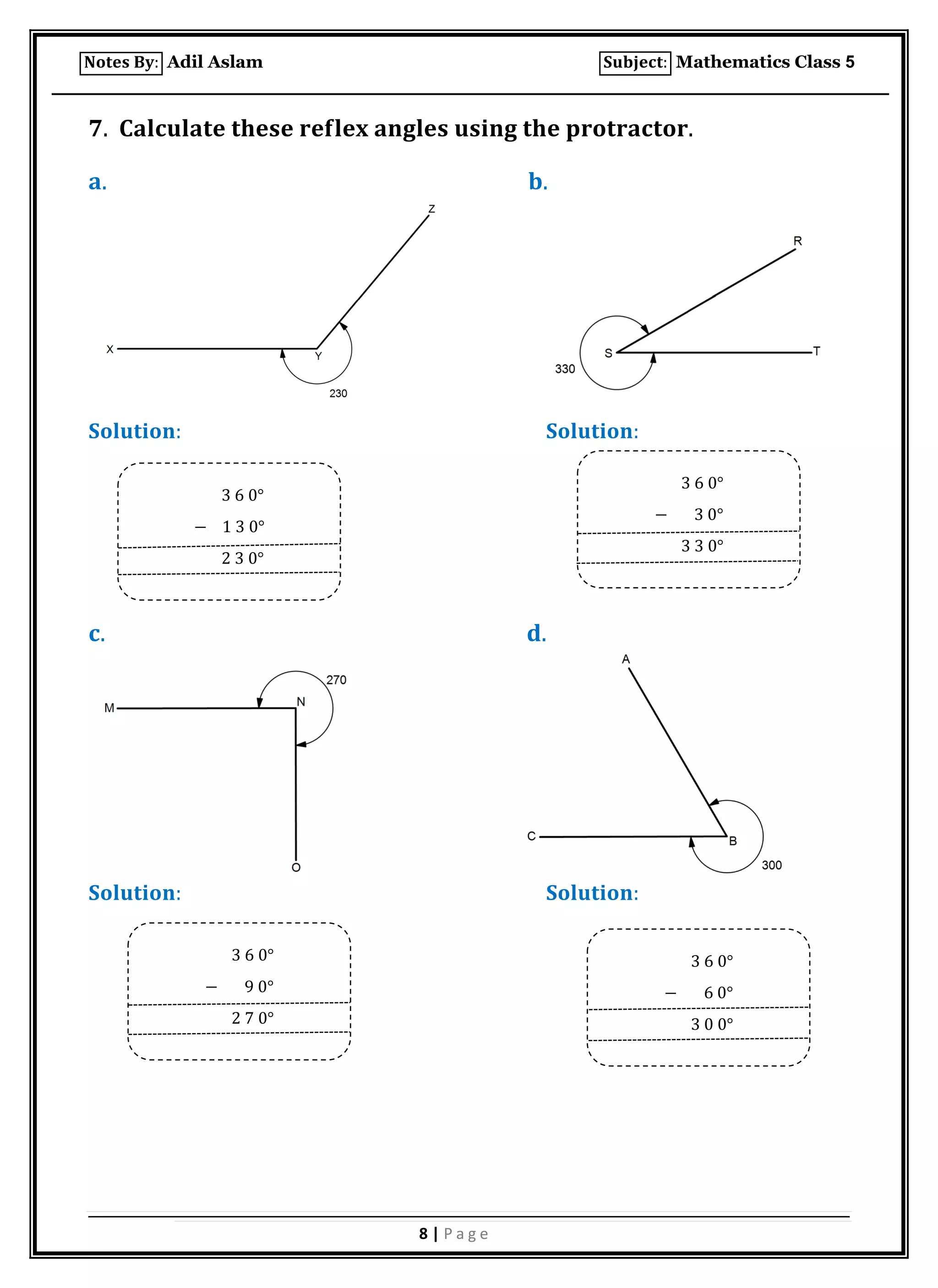 Countdown Maths Class 5 Chapter # 7 | PDF