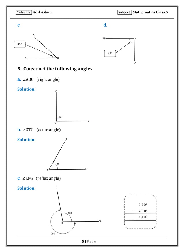 Countdown Maths Class 5 Chapter # 7 | PDF | Physics | Science