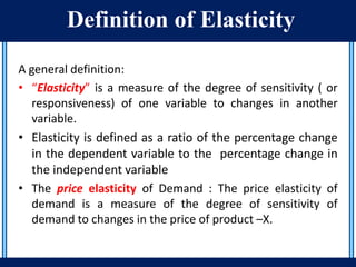 Class 5 measurements and types of elasticity of demand | PPTX