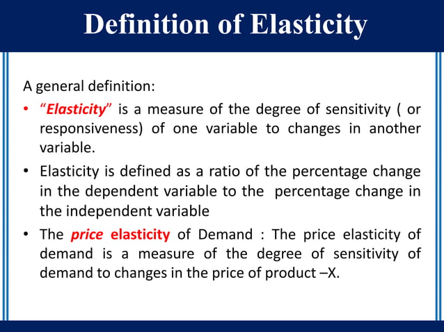 Class 5 measurements and types of elasticity of demand | PPTX