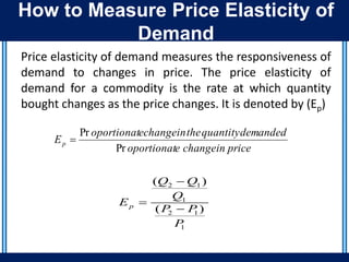 Class 5 measurements and types of elasticity of demand | PPTX