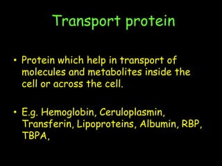 Class 5 protein functional classification | PPTX | Chemistry | Science