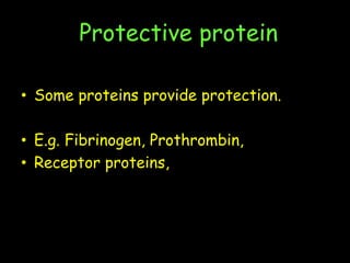Class 5 protein functional classification | PPTX