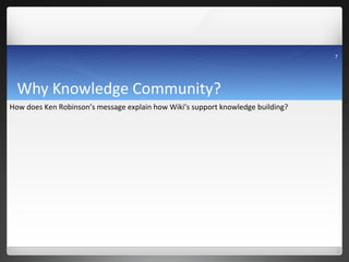 Class 5 using wiki's to support knowledge communities | PPT ...