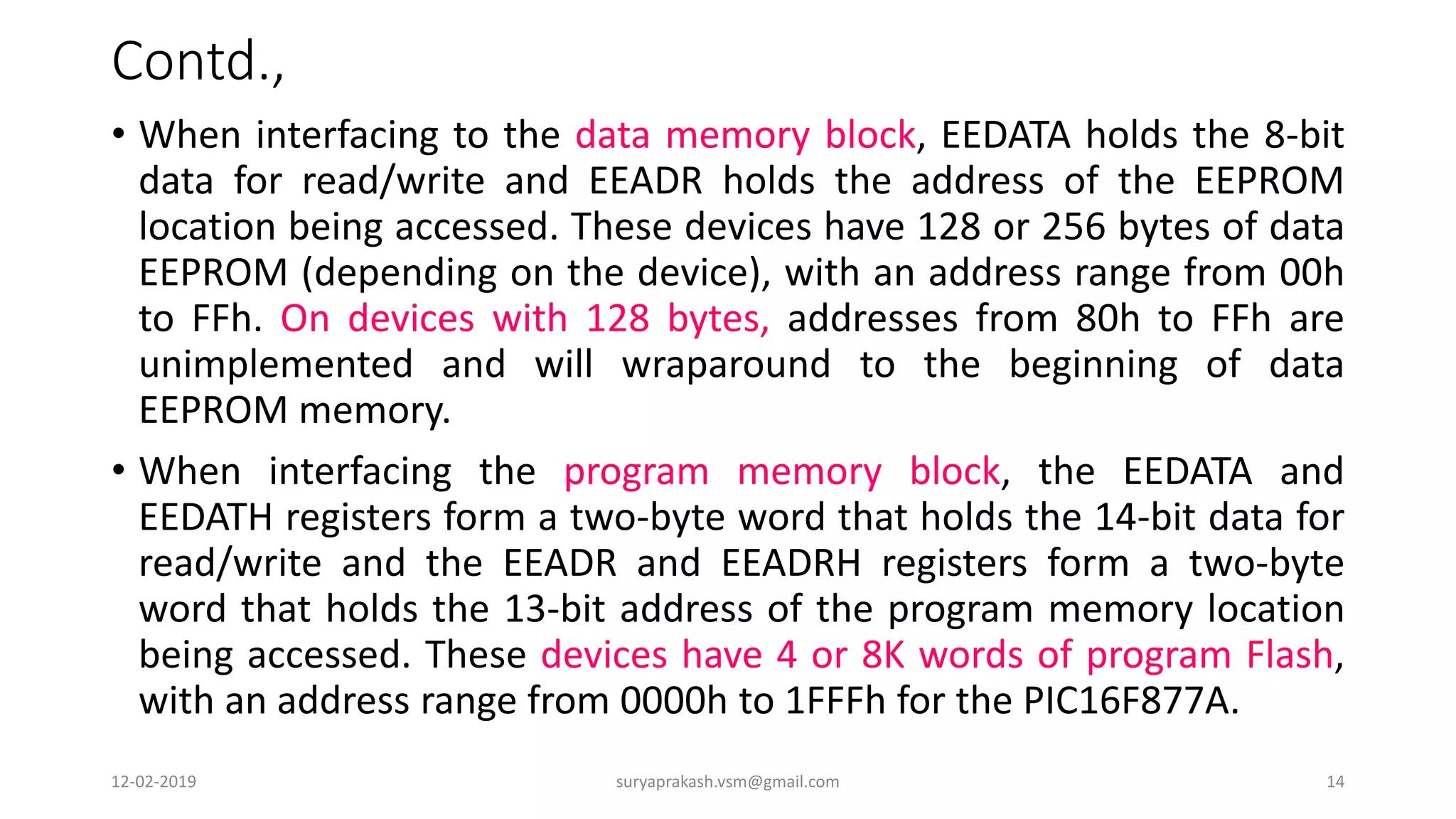 Class 6 an 8 bit embedded platform -pic mircocontroller basics | PPT