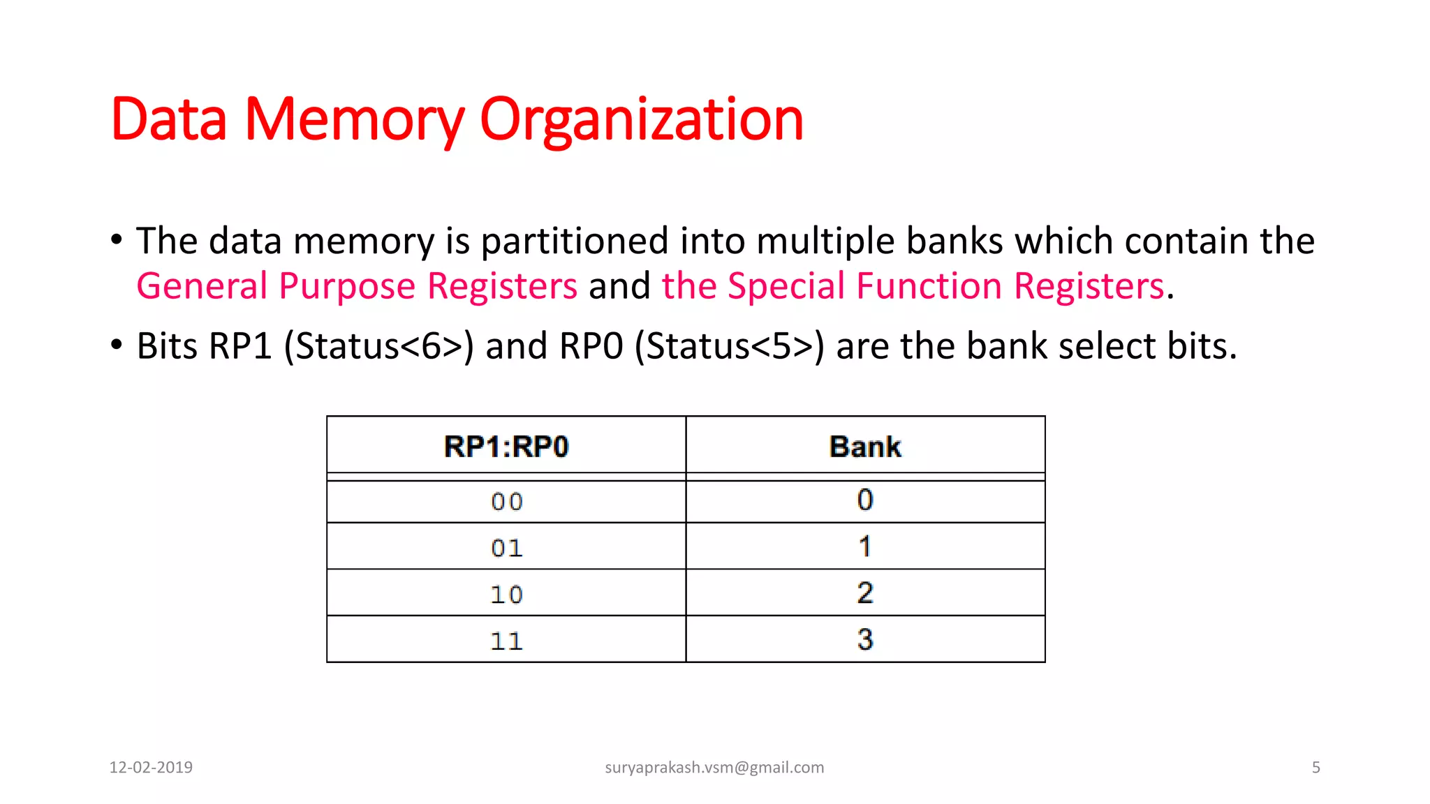 Class 6 an 8 bit embedded platform -pic mircocontroller basics | PPT