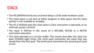Class 6 an 8 bit embedded platform -pic mircocontroller basics | PPT