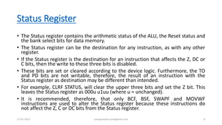 Class 6 an 8 bit embedded platform -pic mircocontroller basics | PPT